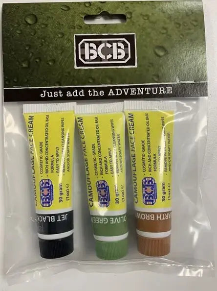 Camo Cream Set of 3 (Dark Brown, Black, Green)